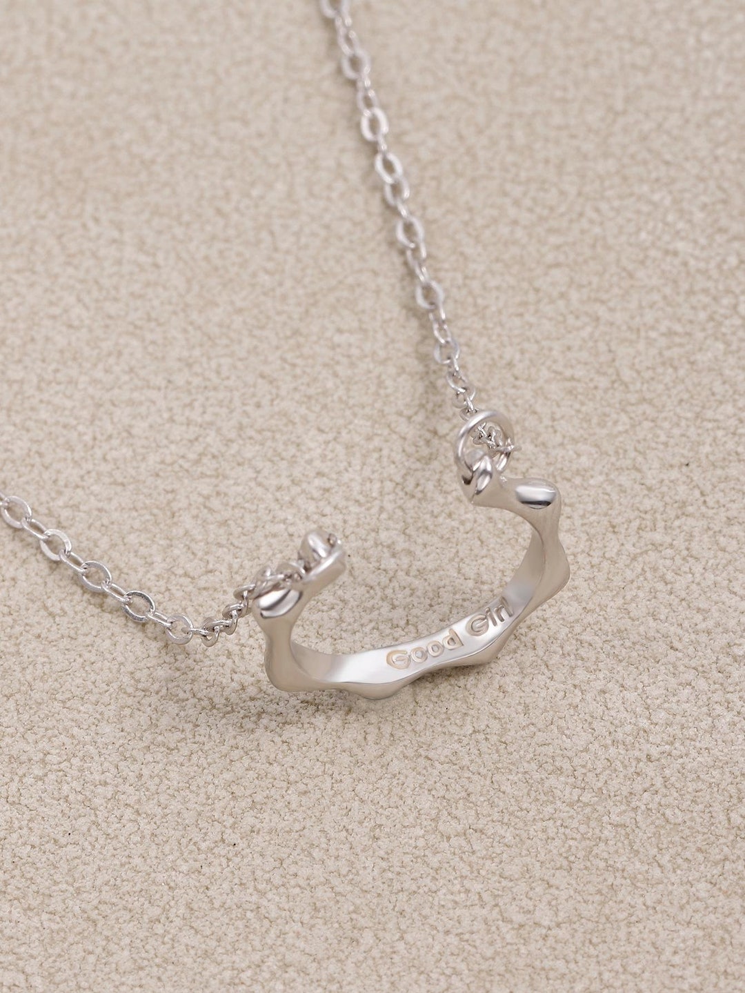 Good Girl Discreet Day Collar, O Ring Engraved Necklace, Dom Sub ...