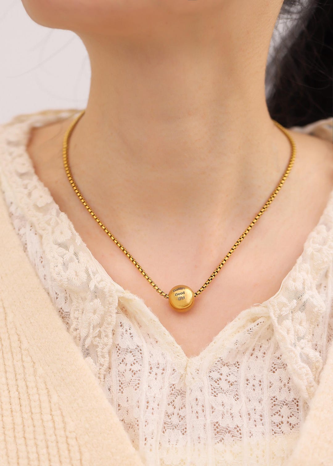 Submissive Discreet Day Collar for Women, Good Girl Necklace Public Day ...