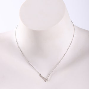 Good Girl Necklace Discreet Day Collar, Custom Engraved Hidden Message ...