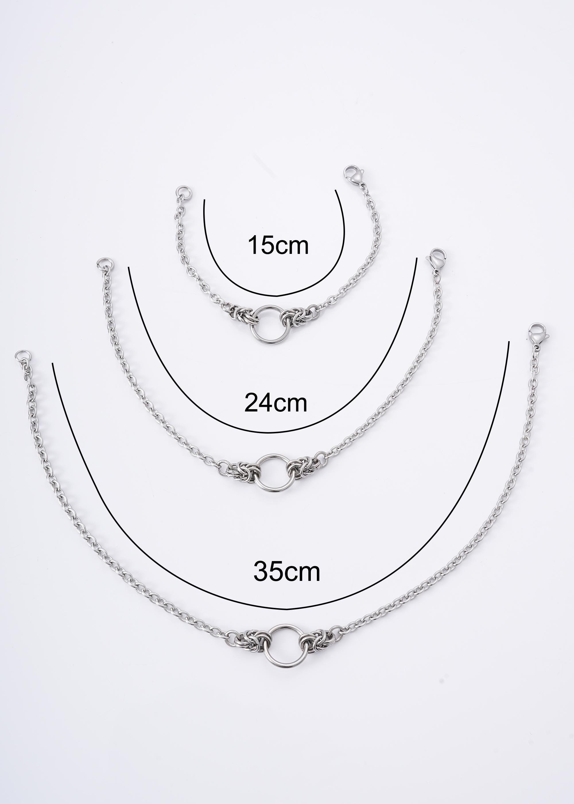 Locking Day Collar - Dainty O Ring Choker Discreet Day Collar as Dom ...