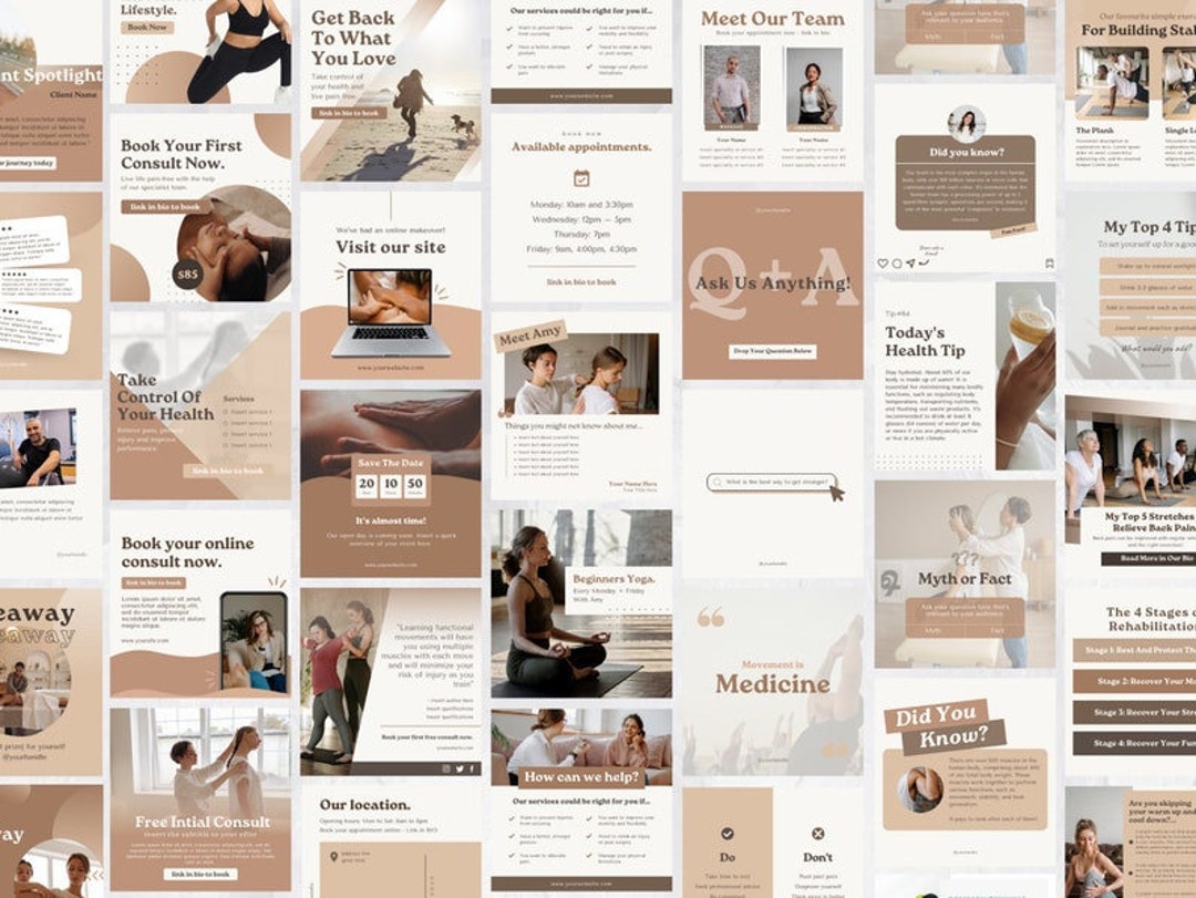 Canva Template Pinterest Doctors - Etsy