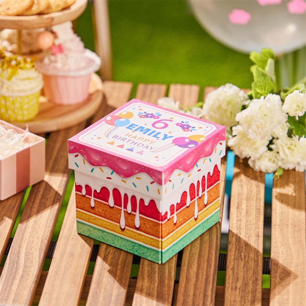 Custom Birthday Exploding Box Personalized Surprise Gift With Photo ...