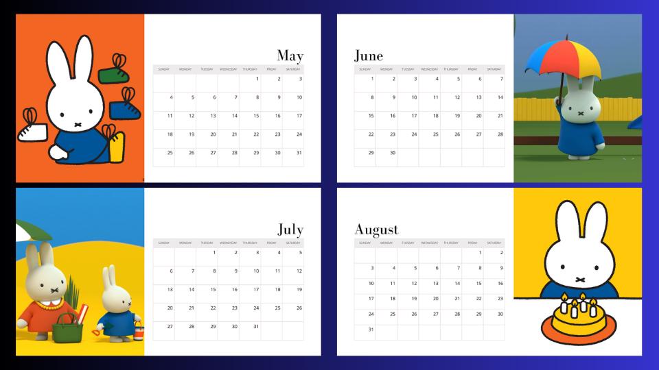 Miffy 2025 Calendar - Etsy