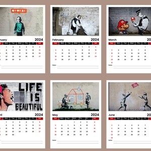 Banksy 2024 Calendar - Etsy