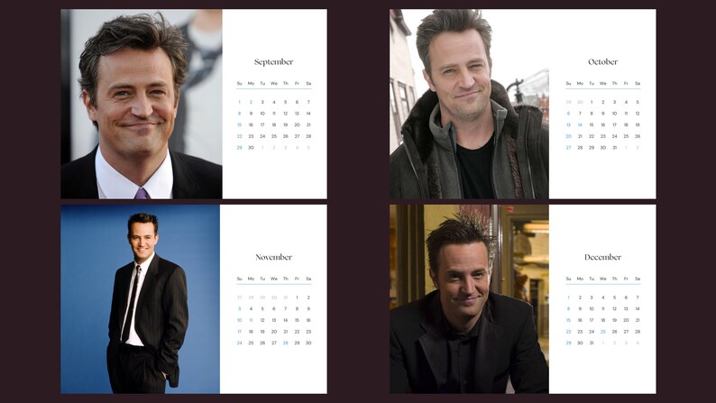 Matthew Perry 2024 Calendar - Etsy
