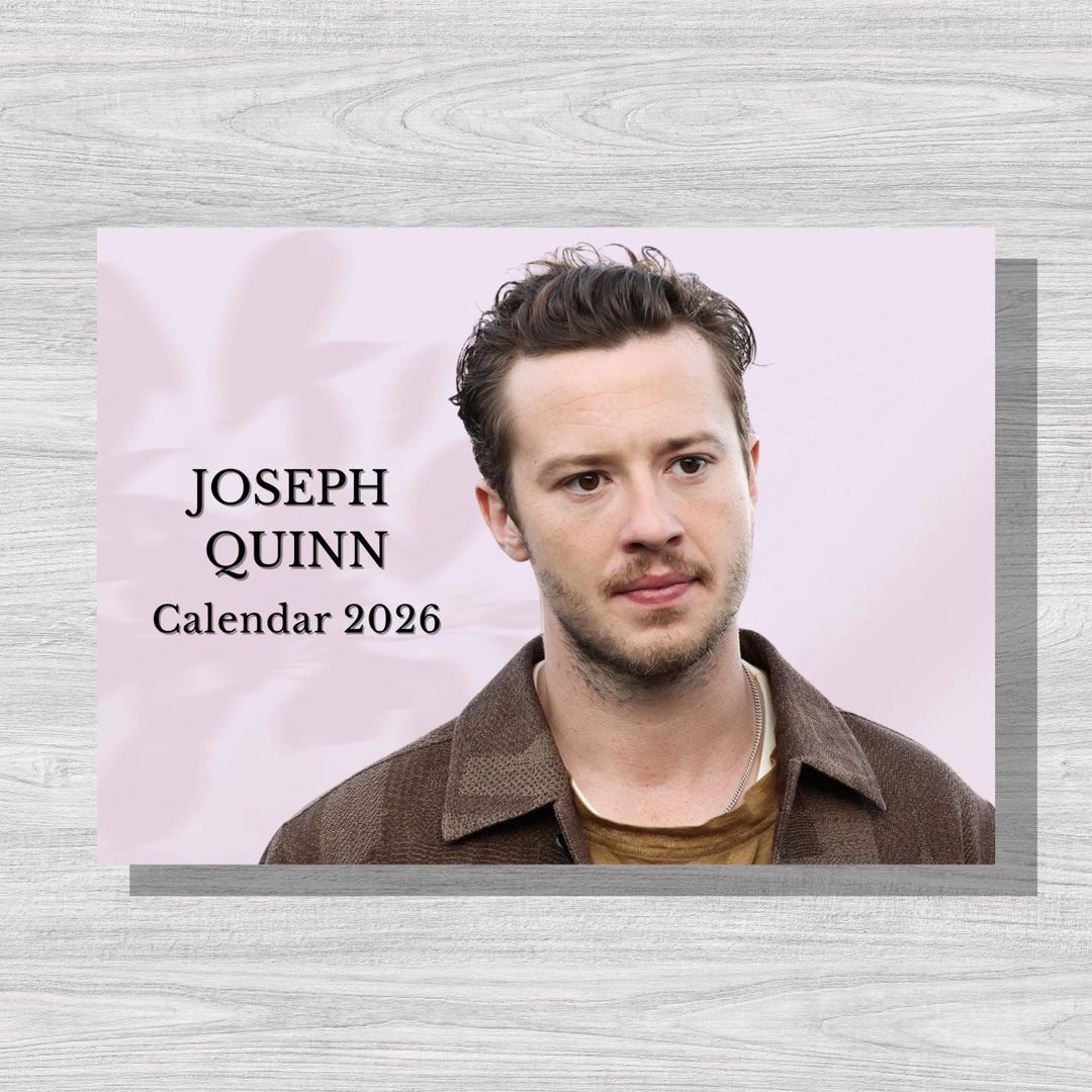 Joseph Quinn 2026 Calendar - Etsy