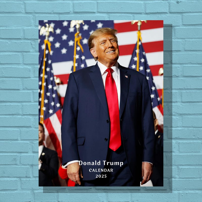 Trump 2025 Wall Calendar - Etsy