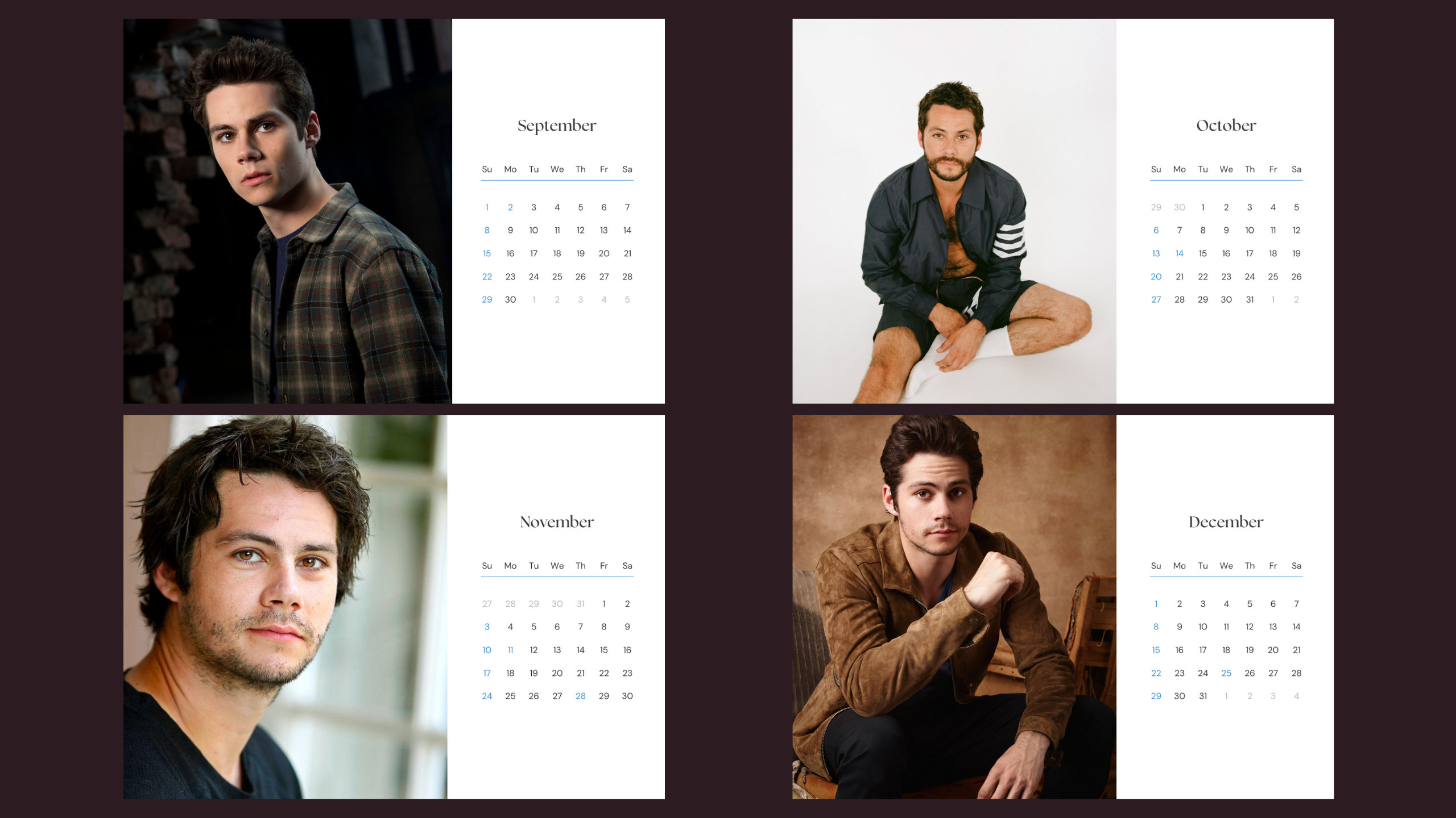 Dylan Obrien 2022 Calendar