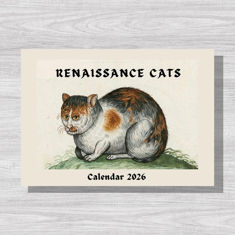 2026 renaissance art wall calendar - Etsy Nederland