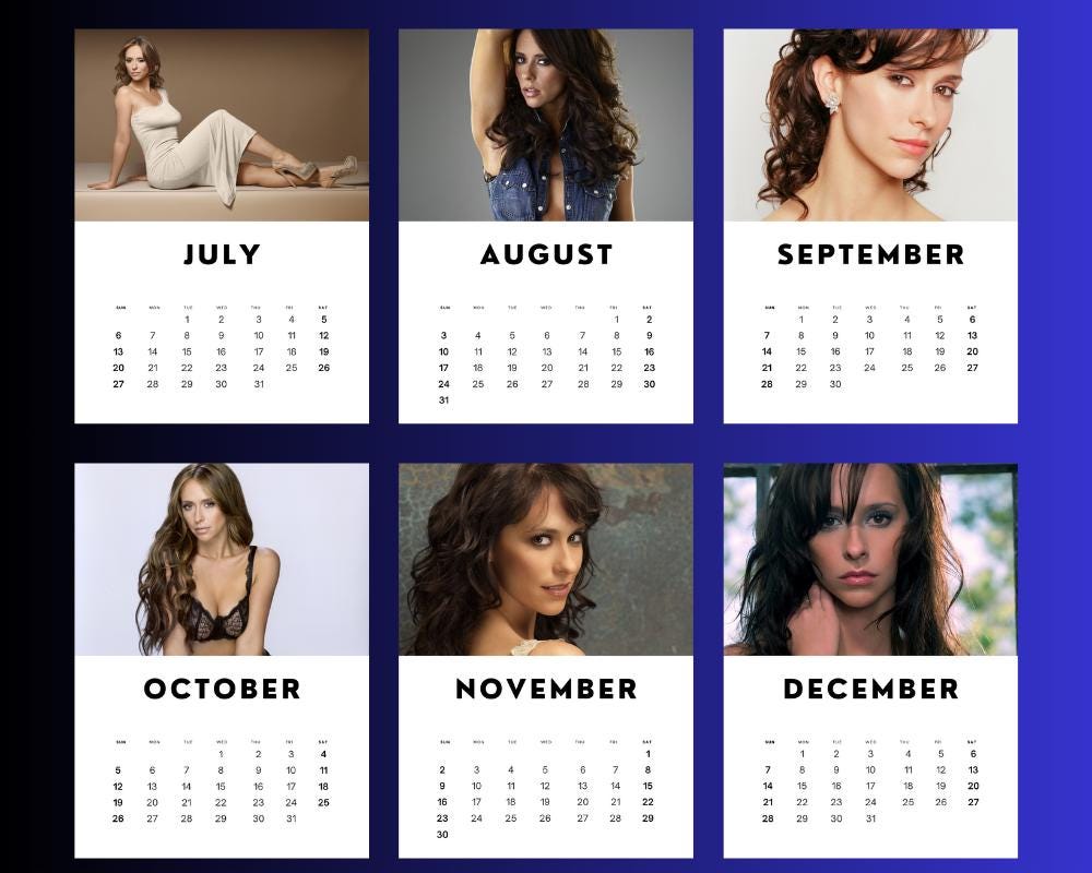 Jennifer Love Hewitt 2025 Calendar - Etsy