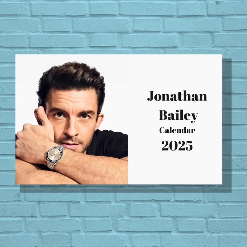 Jonathan Bailey 2025 Calendar - Etsy