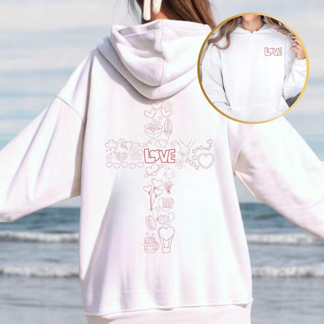 Happy Valentines Hoodie Christian Merch Couples Hoodie Godparent Gift ...