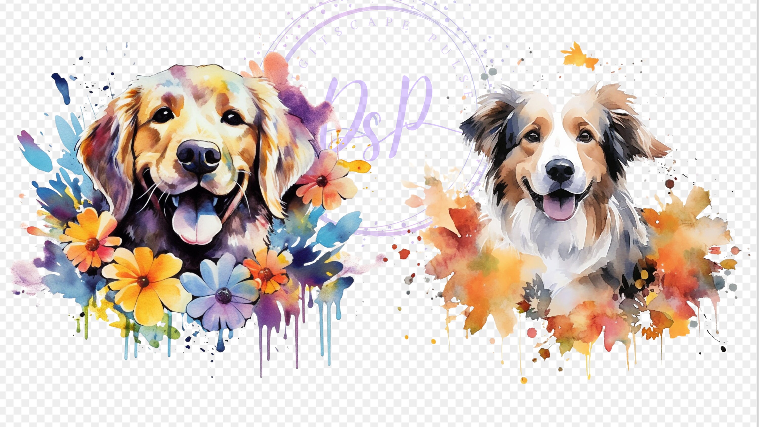 Dog Clip Art Watercolor Dog Images Puppy Clipart Cute Dog - Etsy