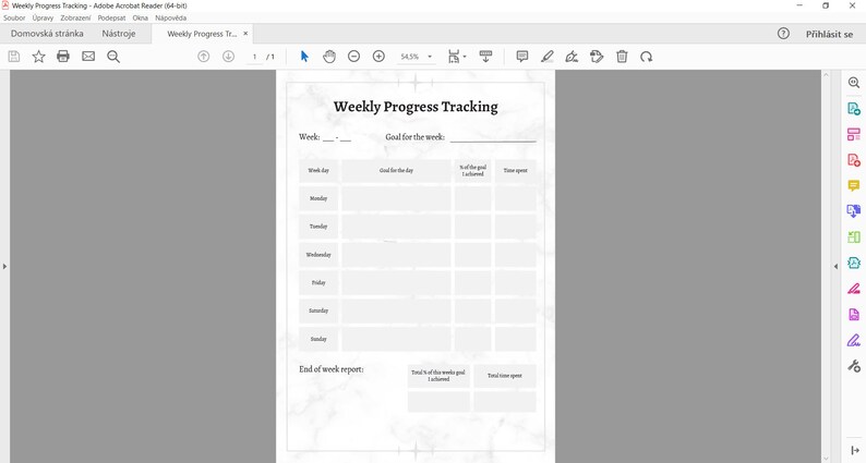 Progress Template - Etsy