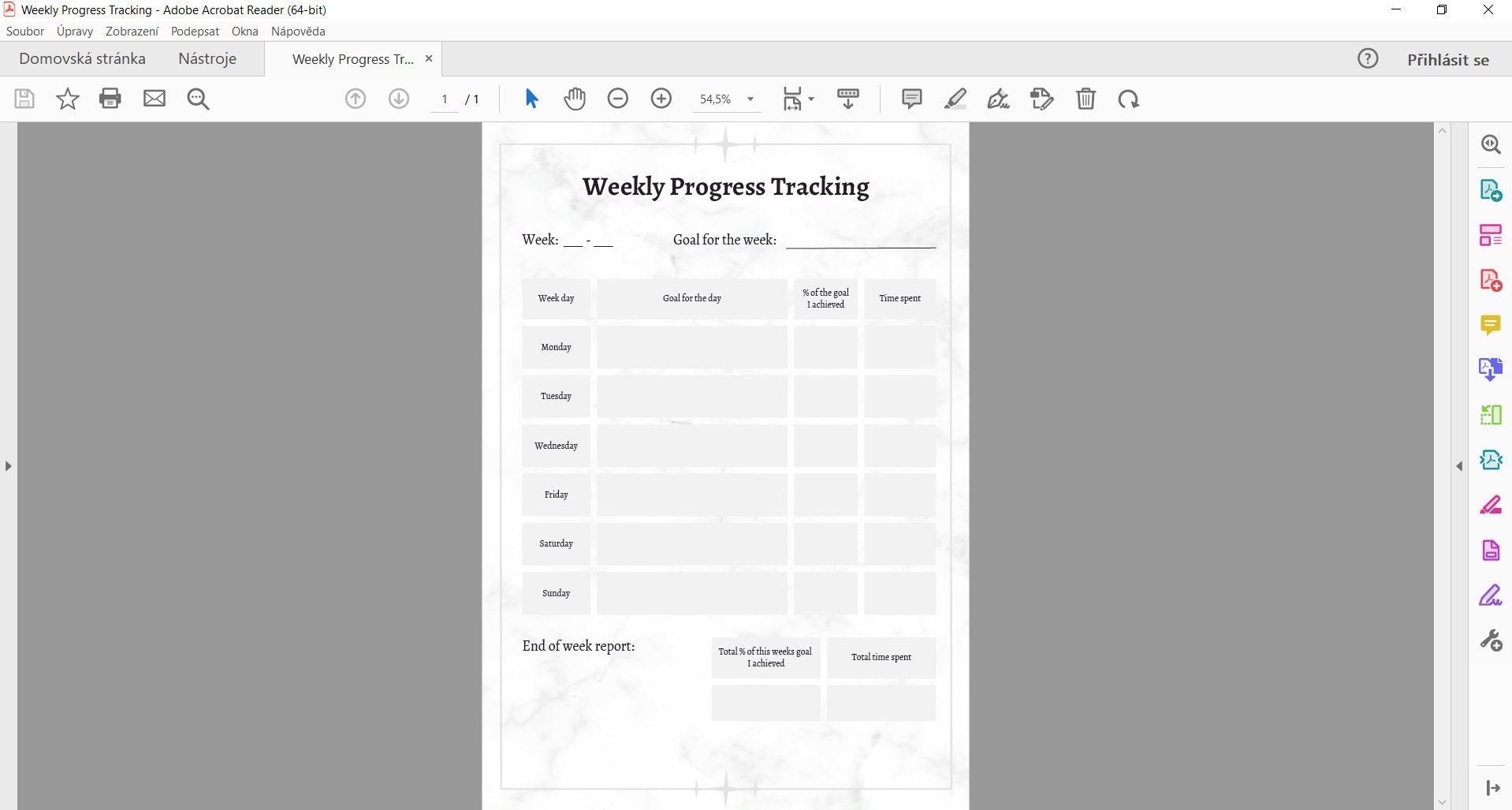 Progress Template - Etsy