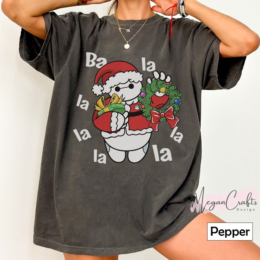 Big Hero 6 Cute Santa Baymax Christmas Comfort Colors Shirt - Etsy
