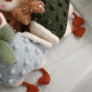 Knitted Goose Toy Pattern PDF: Stuffed Animal With Sweater (digital ...