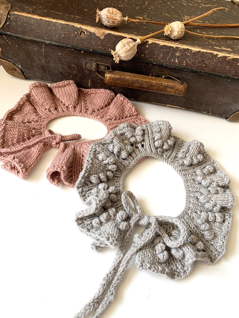 Ruffle Collar Knitting Pattern Detachable Collar PDF Wool Lace Collar ...