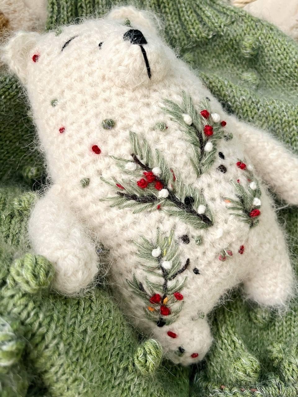 Christmas Teddy Bear Crochet Pattern – Amigurumi Bear Ornament With ...