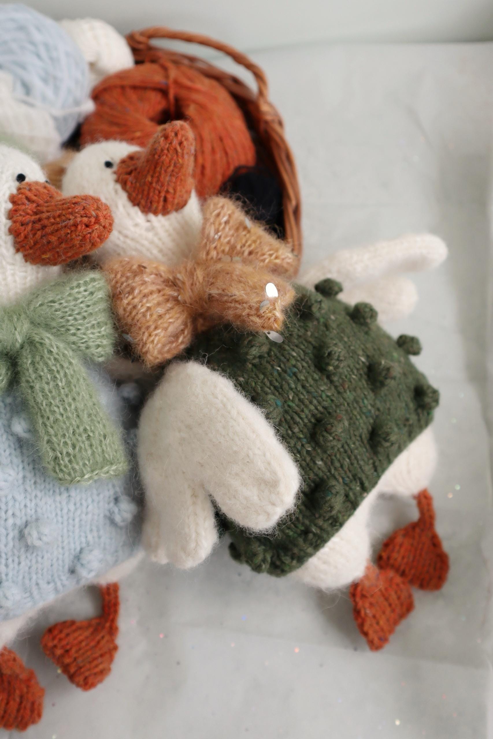Knitted Goose Toy Pattern PDF: Stuffed Animal With Sweater (digital ...