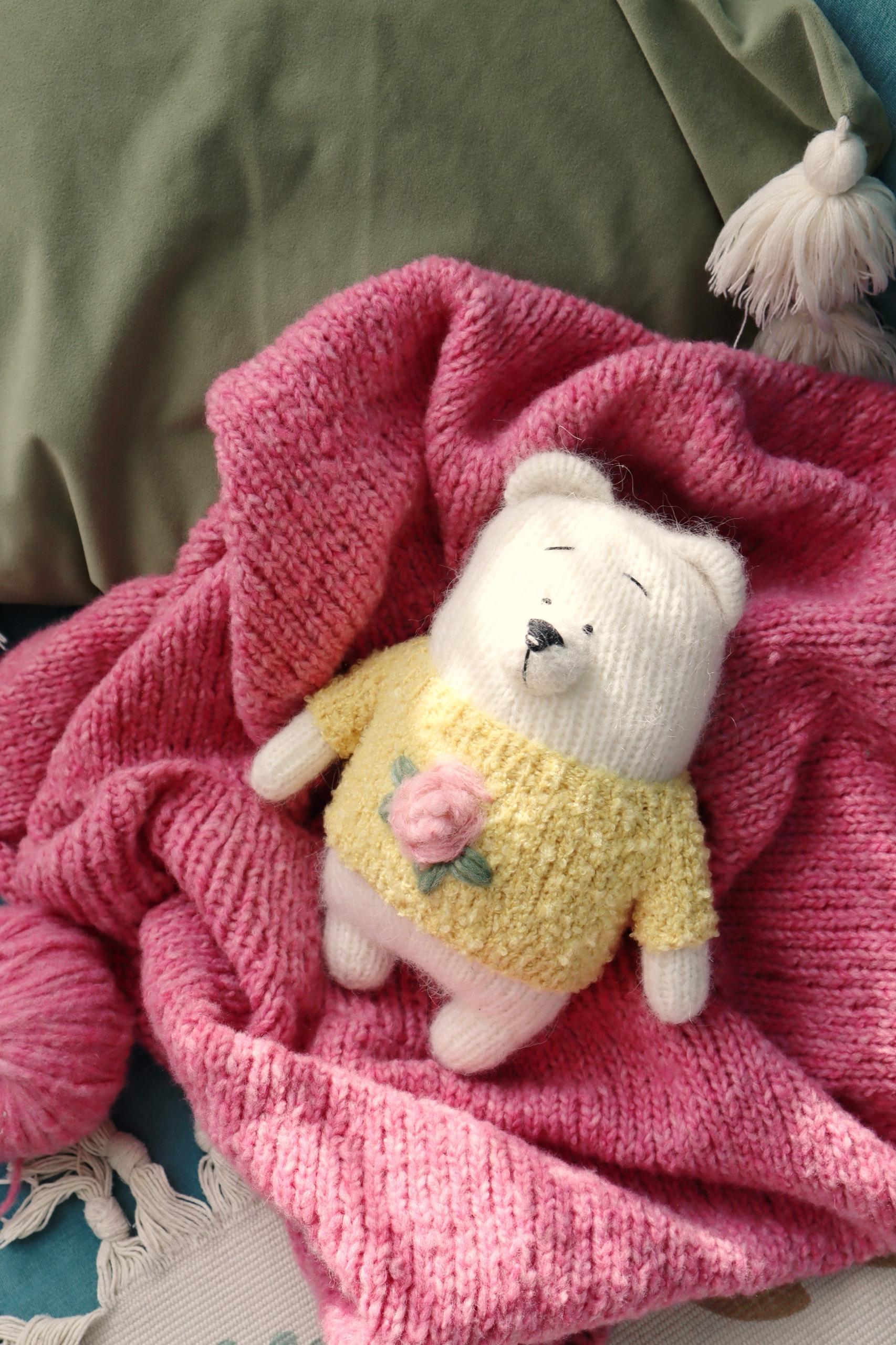 Bear Knitting Pattern – PDF Toy Tutorial, Easy Knit Animal Pattern, DIY ...