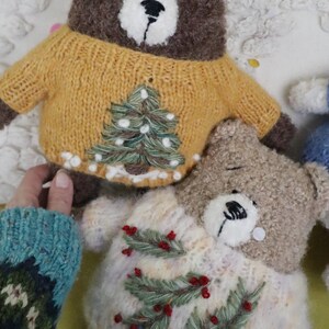 Christmas Teddy Bear Crochet Pattern – Amigurumi Bear Ornament With ...