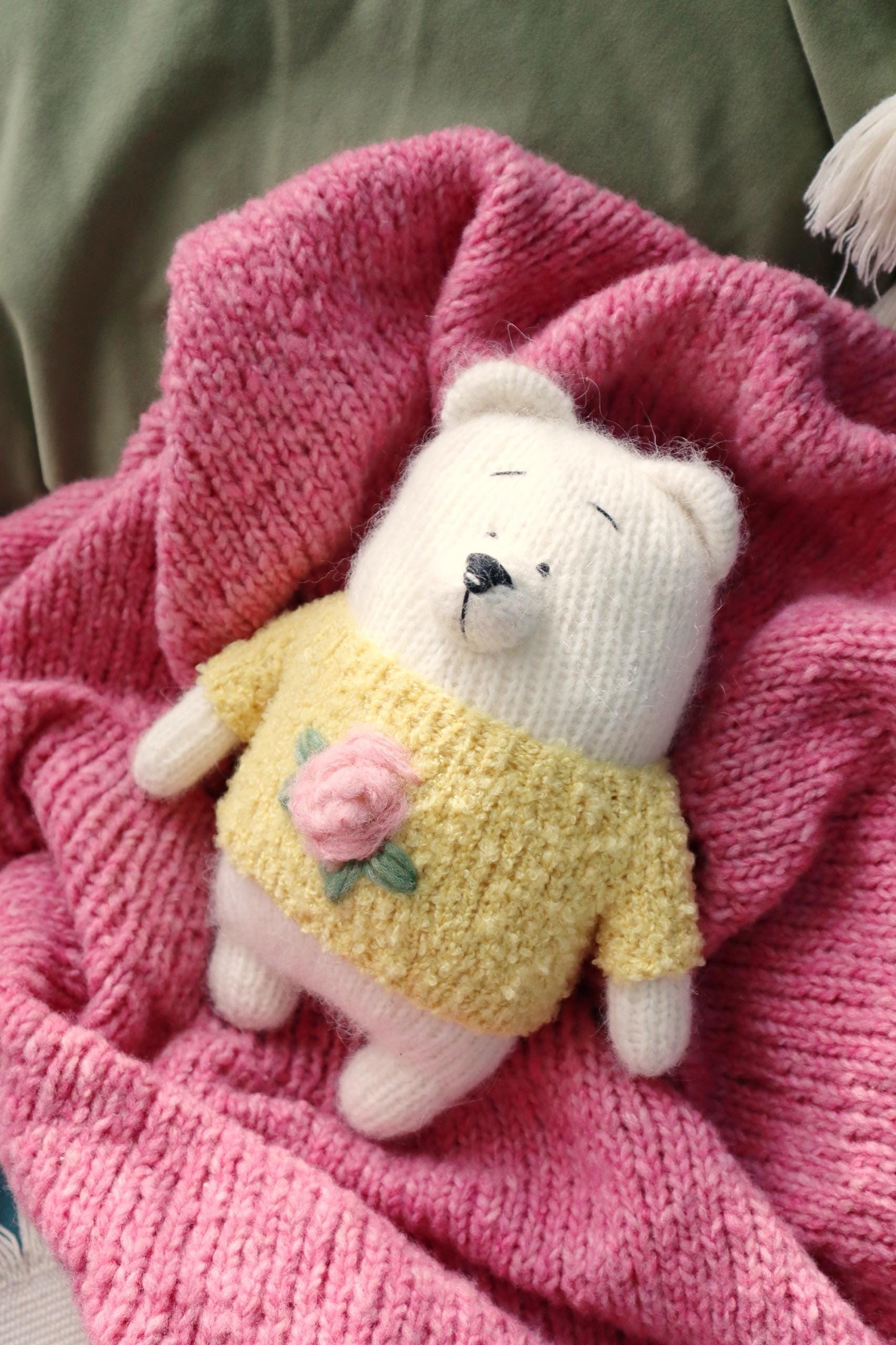Bear Knitting Pattern – PDF Toy Tutorial, Easy Knit Animal Pattern, DIY ...
