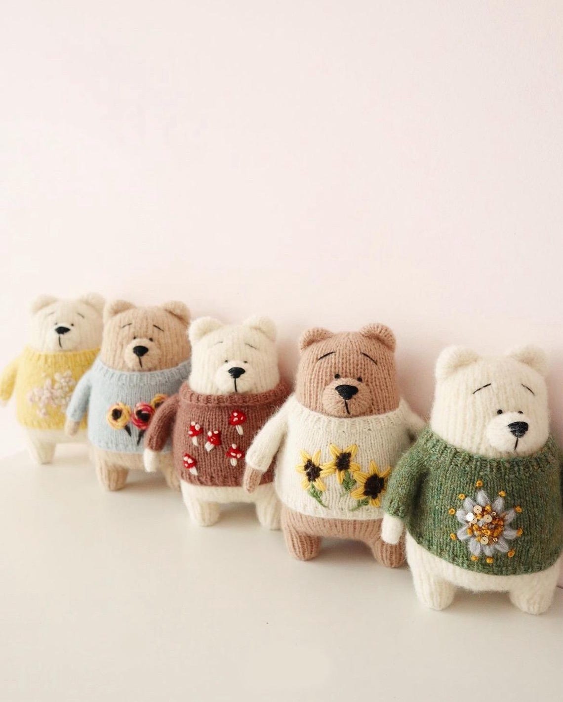 Bear Knitting Pattern – PDF Toy Tutorial, Easy Knit Animal Pattern, DIY ...