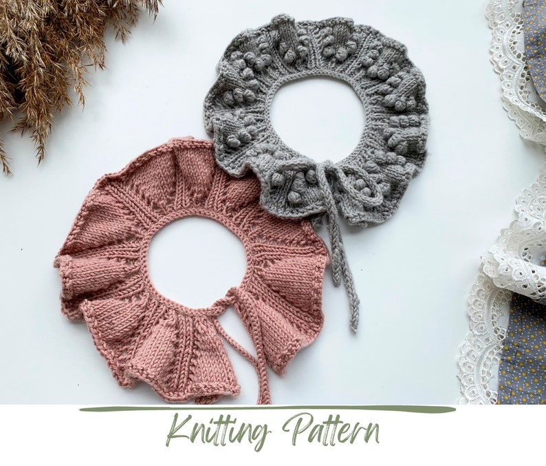 Ruffle Collar Knitting Pattern Detachable Collar PDF Wool Lace Collar ...