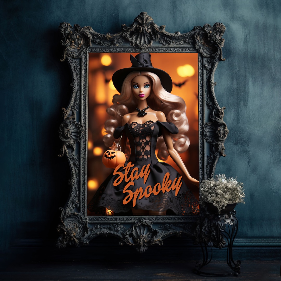 Witch Barbie Print Spooky Wall Art Barbie Poster Witchy - Etsy