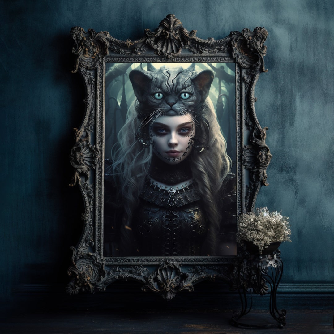 Gothic Wall Art Print Spooky Home Decor Goth Poster Folk - Etsy