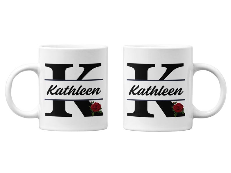 Personalized Tea Coffee Mug Letter With Name - Best Gift for Mother's ...