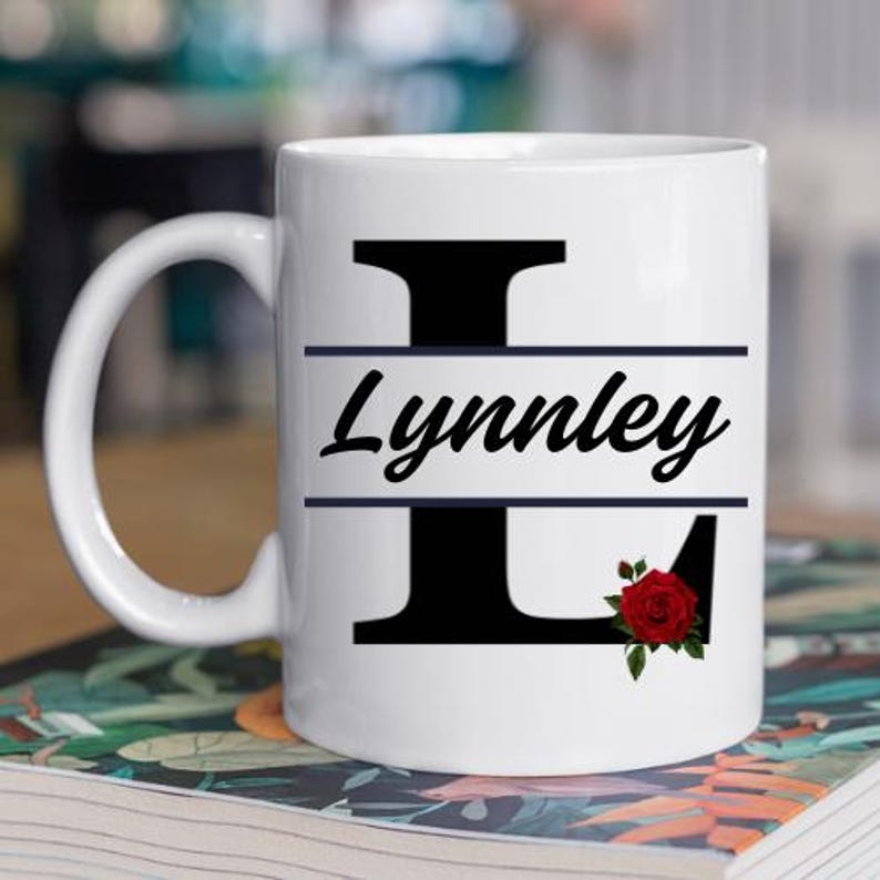 Personalized Tea Coffee Mug Letter With Name - Best Gift for Mother's ...