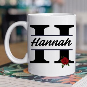 Personalized Tea Coffee Mug Letter With Name - Best Gift for Mother's ...