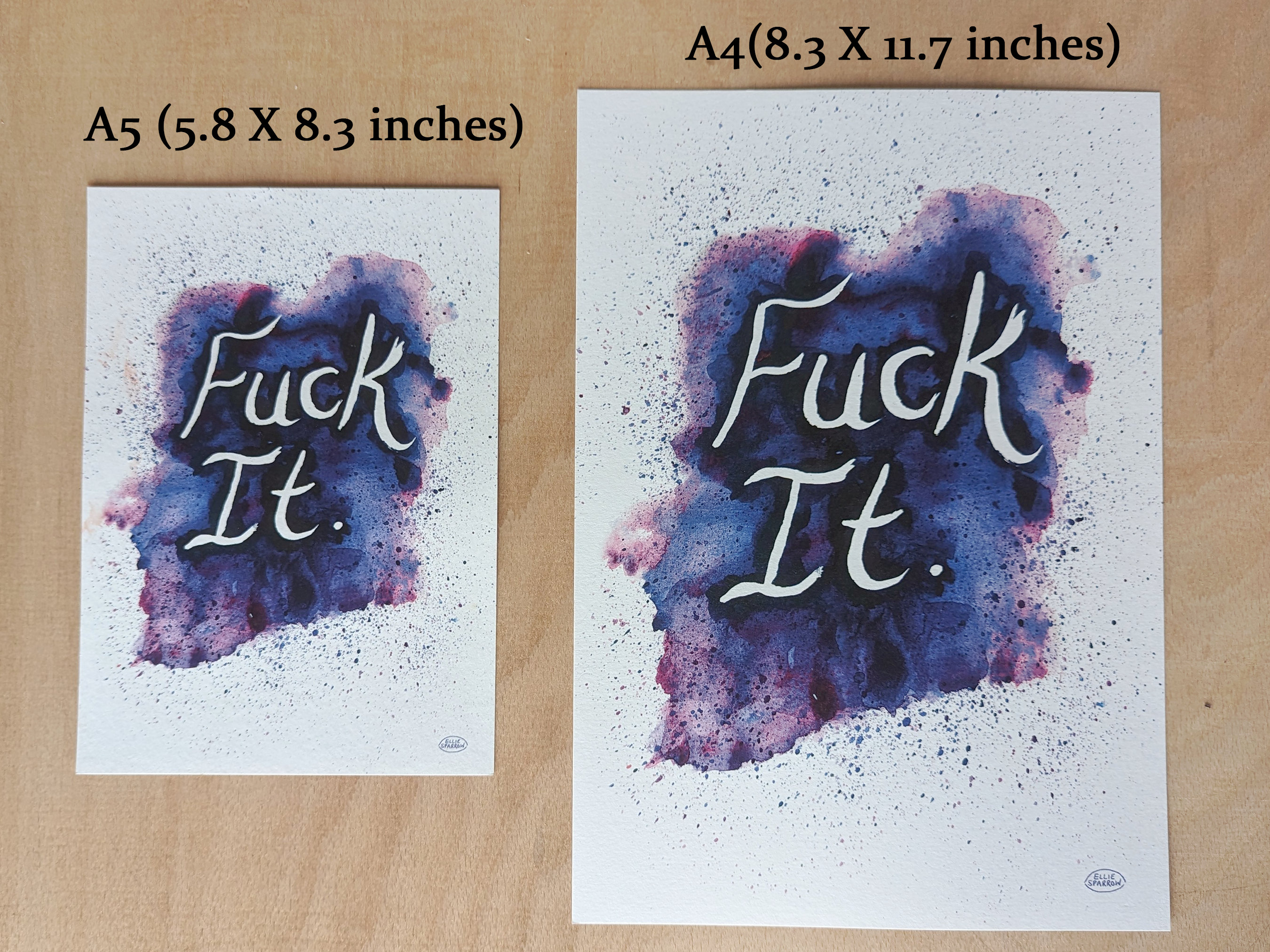 Swear Art Print Swear Art Office Wall Silly Art for Office - Etsy