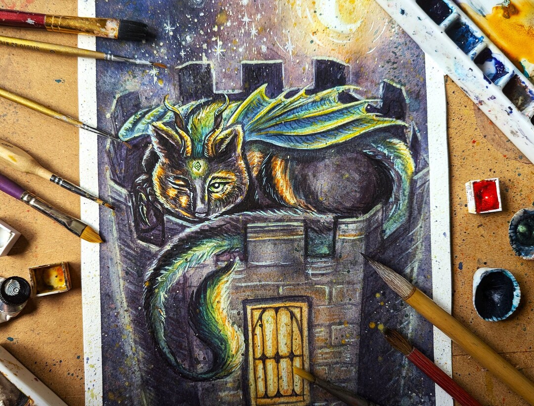 Fantasy Pet Painting - Watercolour Pet Portrait - Fantasy Pet Portrait ...