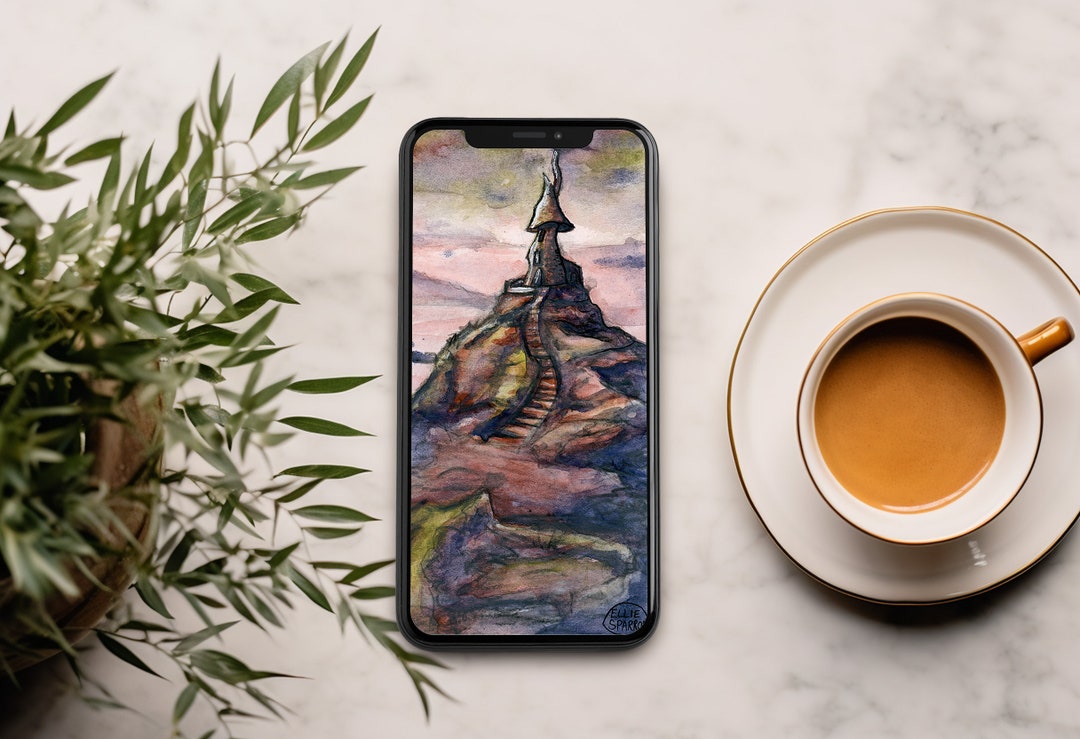 Cosy Phone Wallpaper Art - Magical Scene Phone Background Art ...