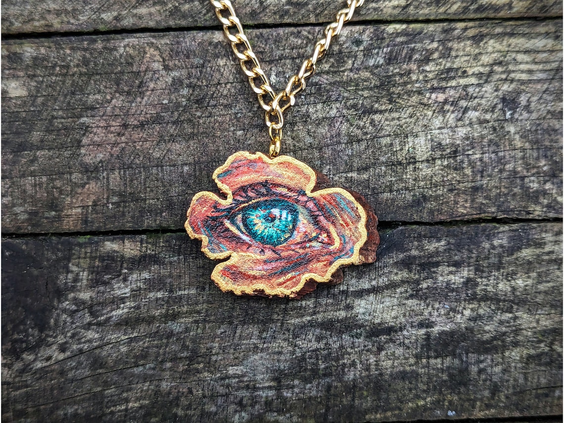 Custom Lover’s Eye Necklace - Hand Painted Lover’s Eye - Personalised ...