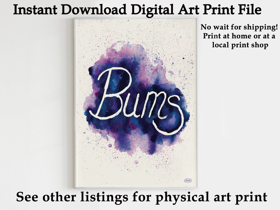 Print at Home Rude Art Hilarious Digital Print Funny Rude Artwork Silly ...