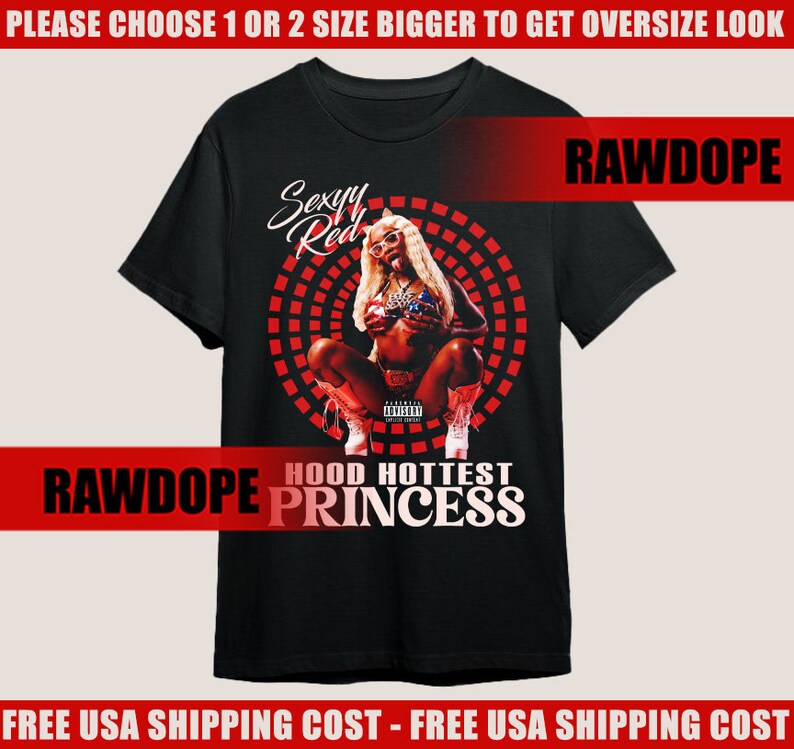 Sexyy Red T Shirt Sexyy Red Hood Hottest Princess Tour 2023 Etsy