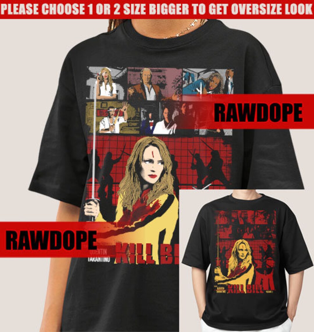 Kill Bill Movie T-shirt Unisex Retro Kill Bill Vol. 1 Movie Classic ...