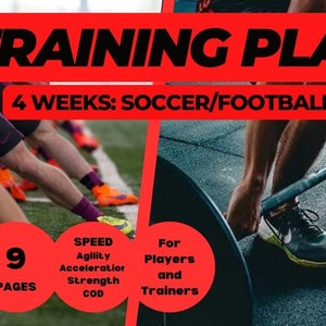4 Weeks SOCCER - FOOTBALL TRAINING Plan to Improve Speed, Agility ...