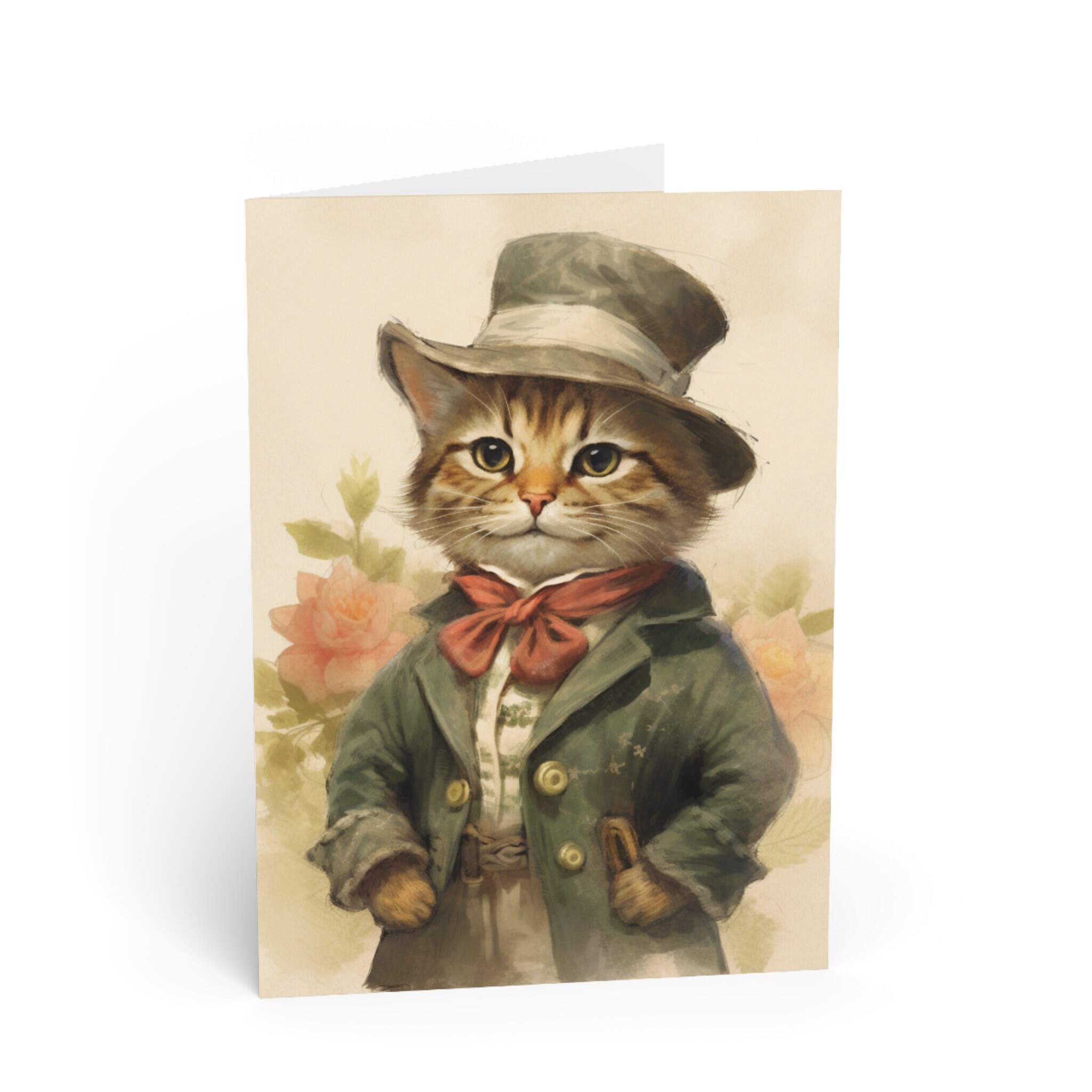 Dapper Tom A Beatrix Potter-inspired Cat-themed Greeting Card - Etsy