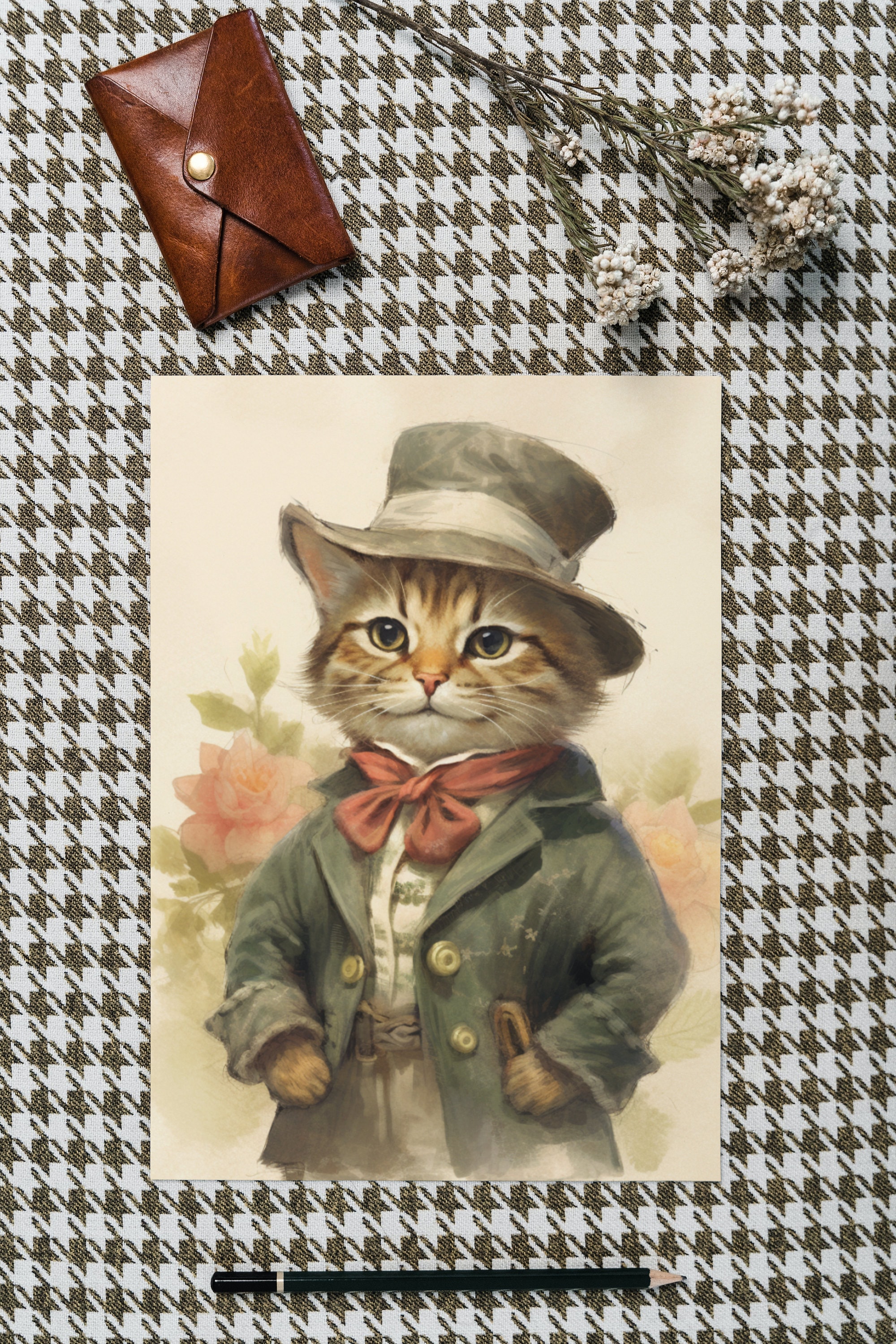 Dapper Tom A Beatrix Potter-inspired Cat-themed Greeting Card - Etsy
