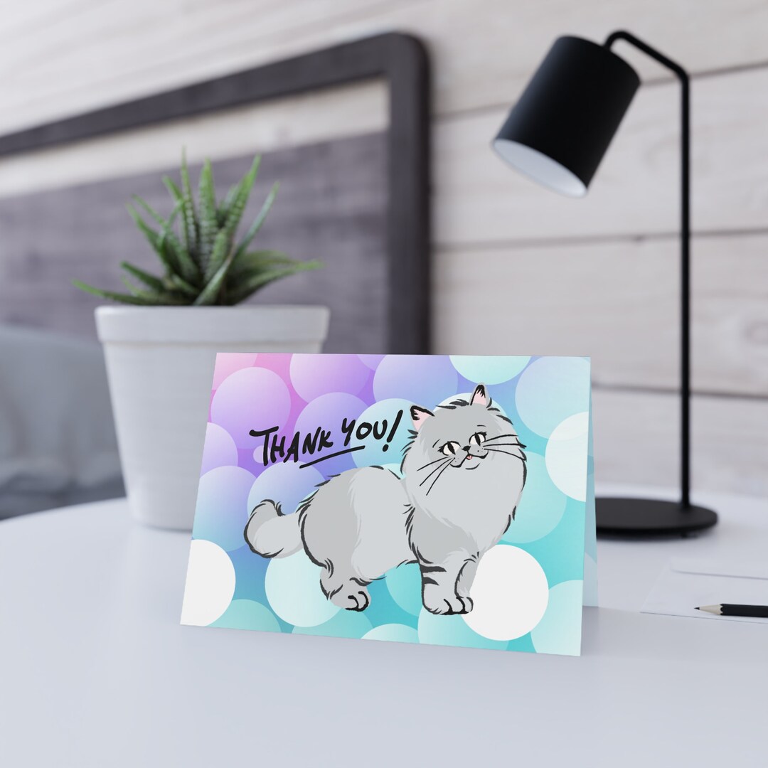 Colourful Bubble - Thank You Card - Etsy