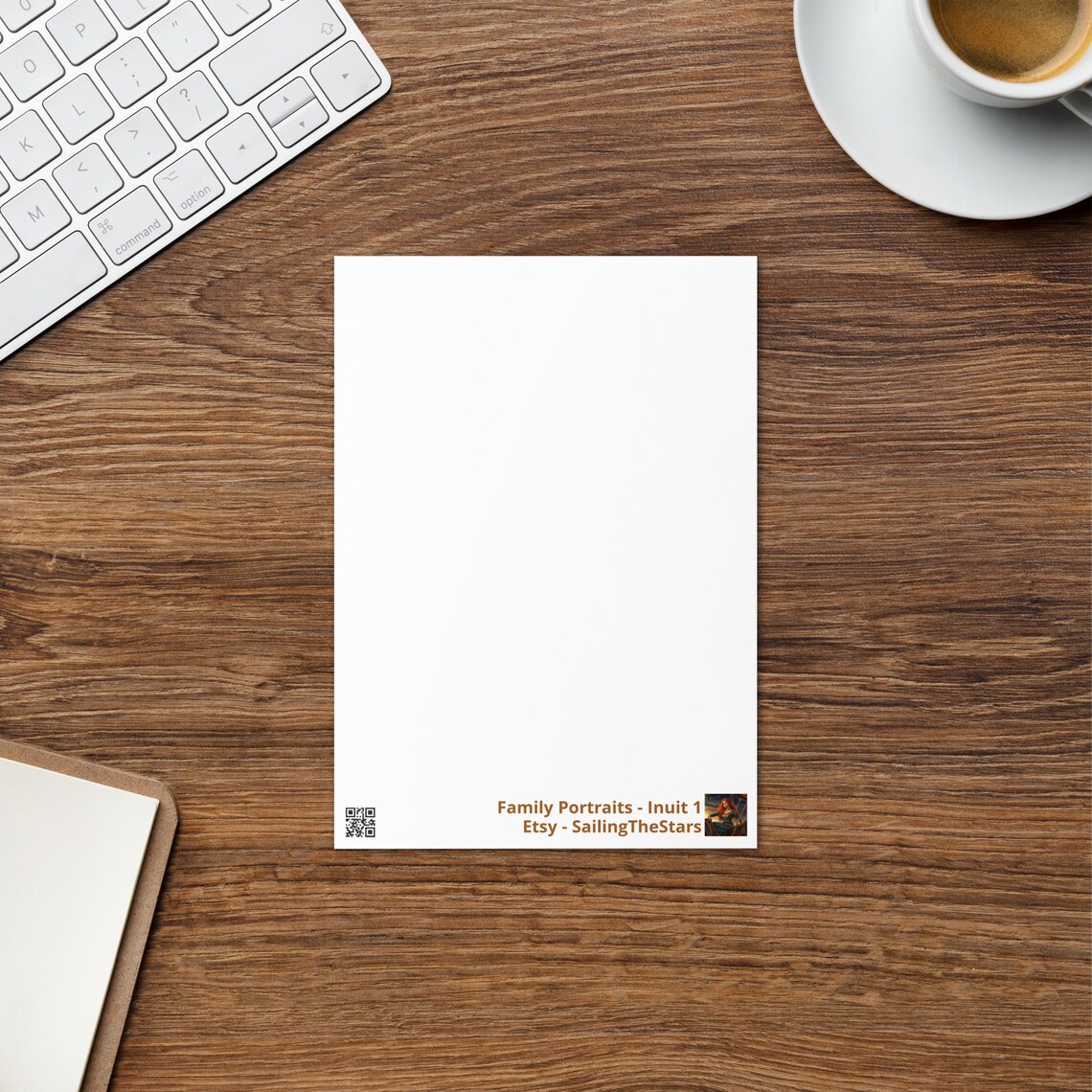 Greeting Card Family Portraits Inuit 1 Illustration of the Ancient ...