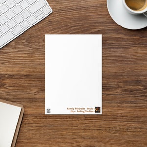 Greeting Card Family Portraits Inuit 1 Illustration of the Ancient ...