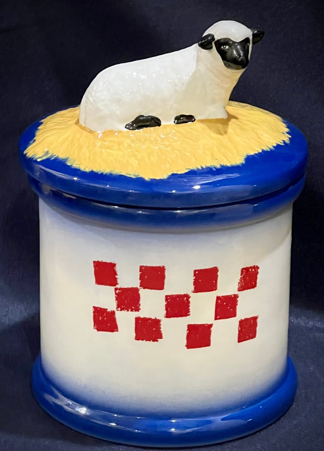 Country Lamb Cookie Jar - Etsy
