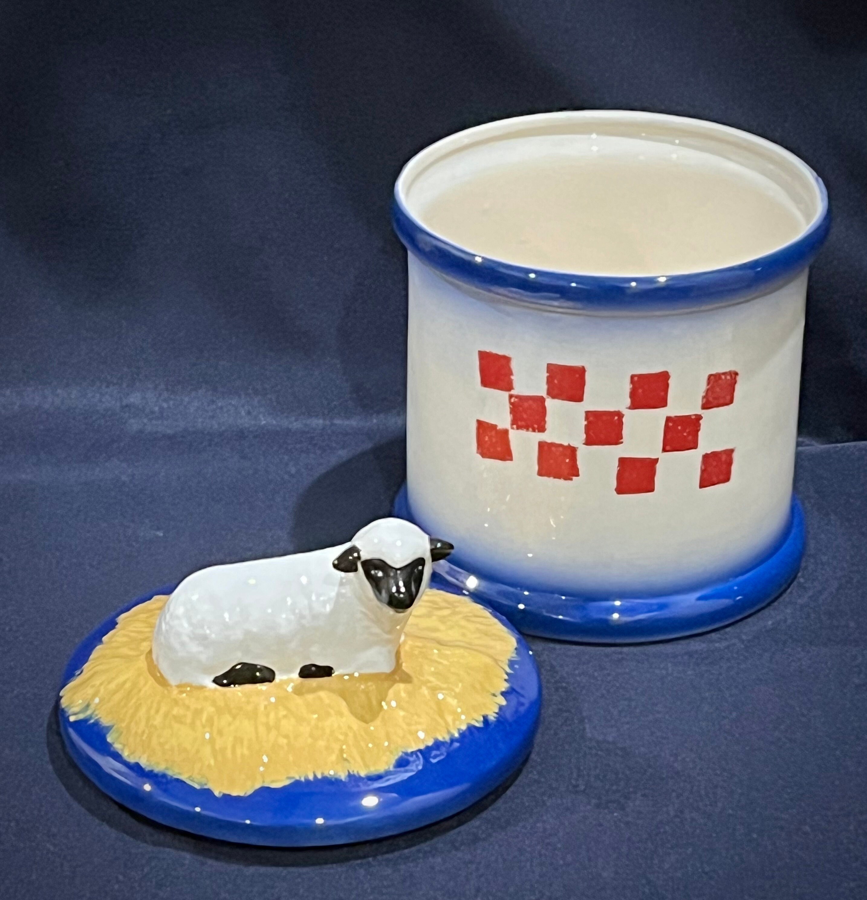 Country Lamb Cookie Jar - Etsy