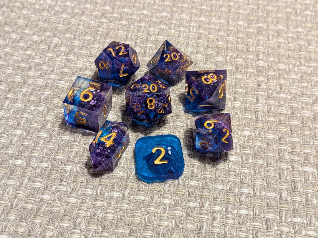 Royal Tempest - Sharp Edge DND Dice Set - Etsy